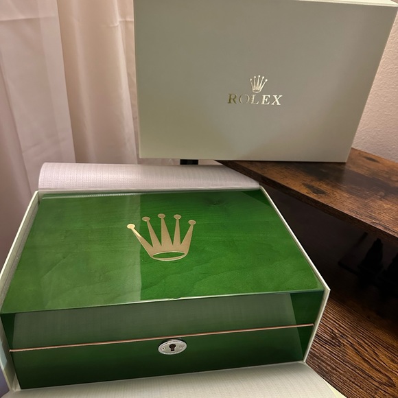 Rolex | Accessories | Rolex Watch Box Luxury Watch Presentation Storage ...